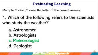 Grade 4 science Quarter 4 Weeks 1 to 8 PowerPoint | PPTX