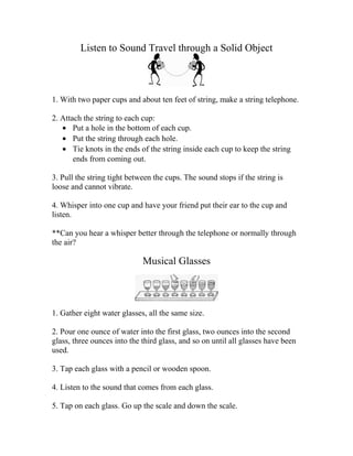 Grade 4 science sound unit | DOC