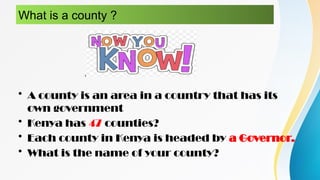 grade 4 CBC SOCIAL STUDIES ABOUT GOVERNMENT OF KENYA | PPTX