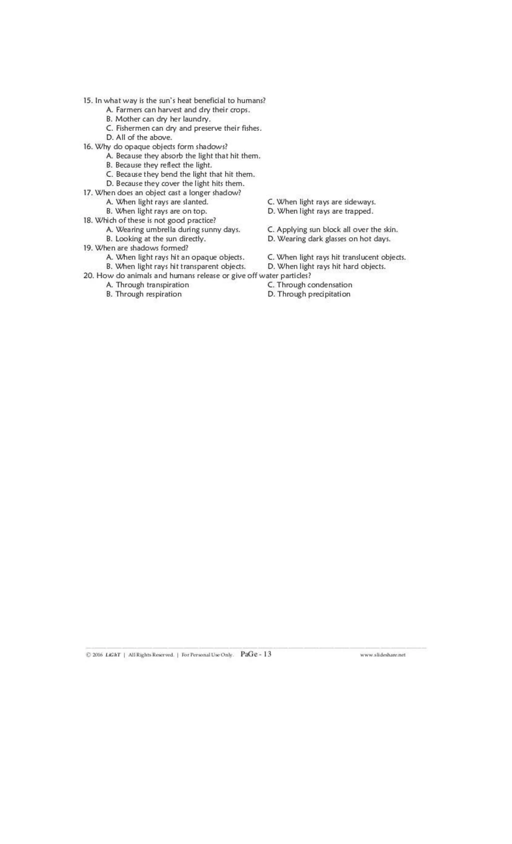 GRADE 4 - SUMMATIVE TEST QUARTER 4 ALL SUBJECTS | DOCX