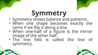 PowerPoint for Grade 3 Mathematics Symmetry | PPTX