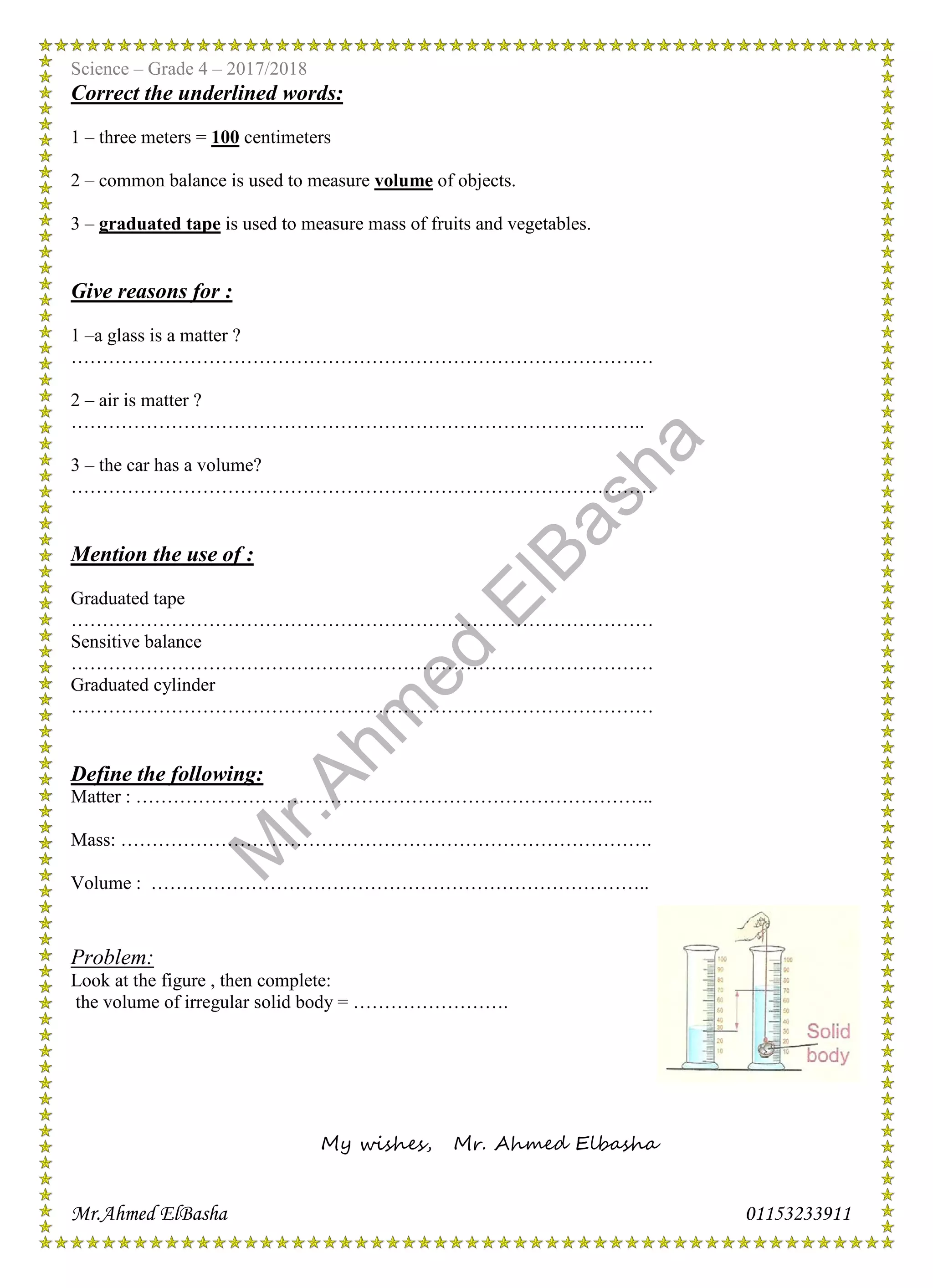 Grade 4 unit 1 lesson 1 | PDF | Chemistry | Science