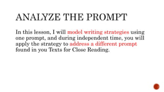 Benchmark, Grade 4, unit 1, week 1, lesson 3 | PPTX