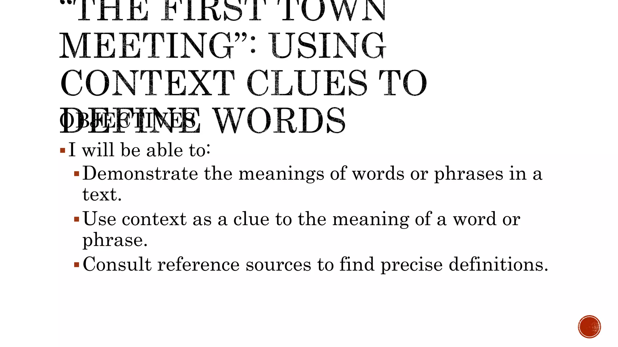 Grade 4, unit 1, week 1, mini lesson 10 | PPTX | Education