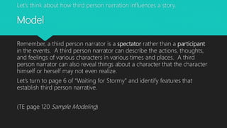 Grade 4, unit 4, week 1, mini lesson 10 | PPTX