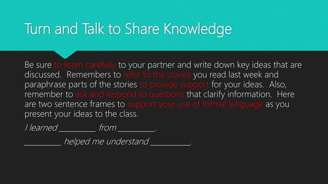 Benchmark, Grade 4, Unit 4, Week 3, Mini-Lesson 1 | PPT