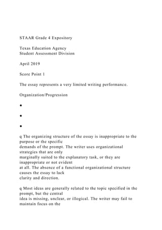 Grade 4 Writing Expository PromptREAD the information in | DOCX