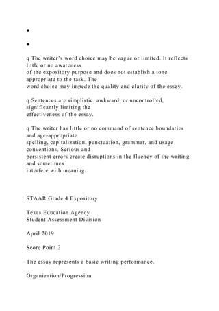 Grade 4 Writing Expository PromptREAD the information in | DOCX