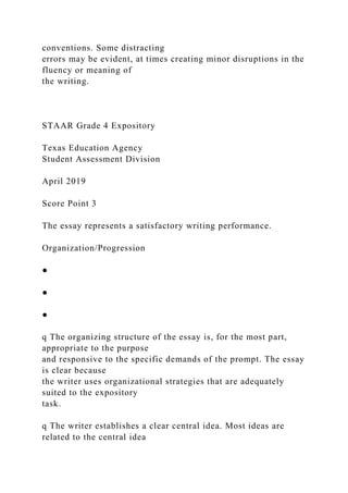 Grade 4 Writing Expository PromptREAD the information in | DOCX