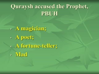 Prophet Muhammad -PBUH- part 2 | PPT