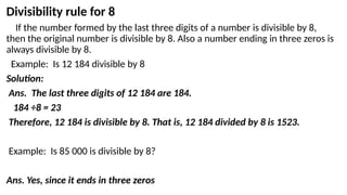 Grade 5 - Divisibility rule for 4, 8, 11 & 12.pptx