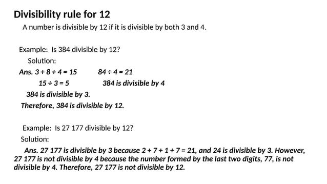 Grade 5 - Divisibility rule for 4, 8, 11 & 12.pptx