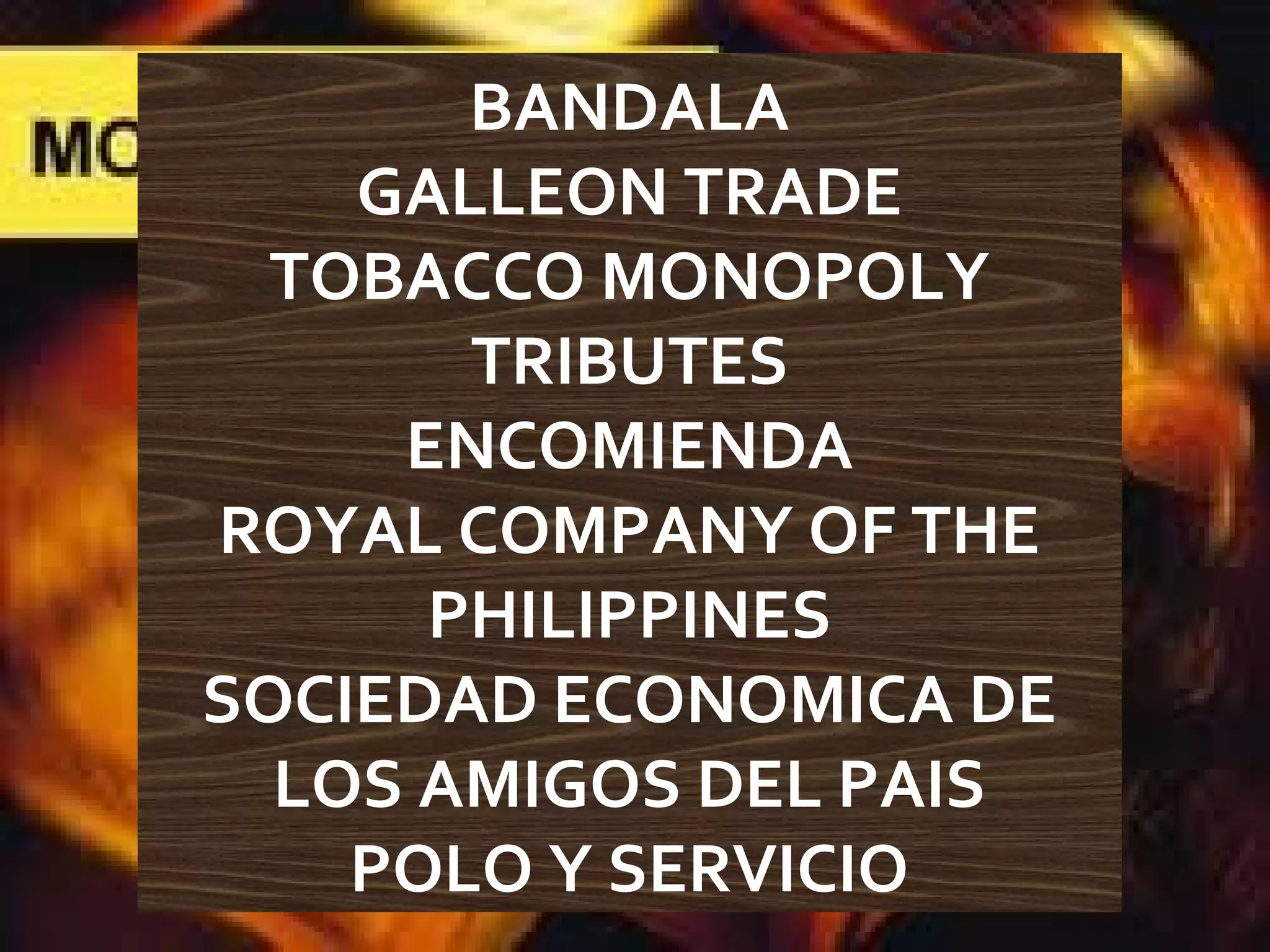 Grade 5 economic policies under spanish rule | PPT
