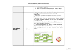 catch up Friday lesson plan............. | DOCX