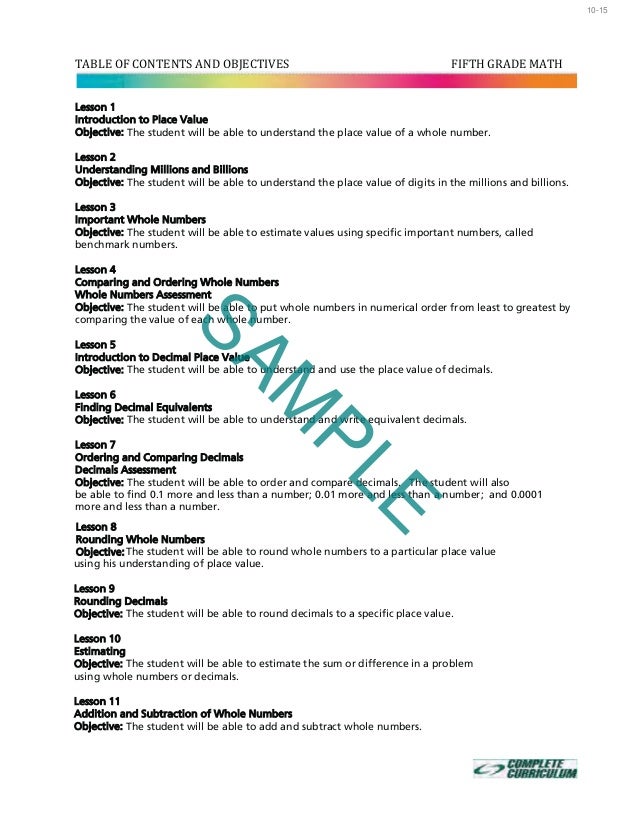 Free Printable Homeschool Curriculum 5th Grade