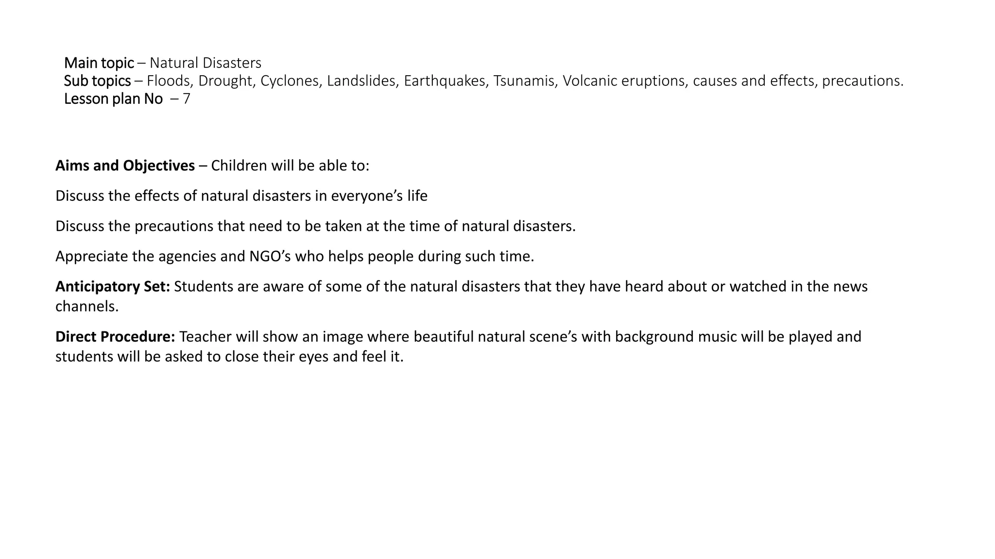 social studies - Natural Disasters | PPTX