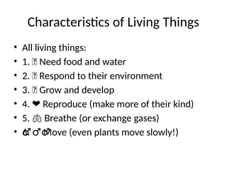 Grade_5_Biology_Living_Things. POWERPOINT PRESENTATION | PPTX