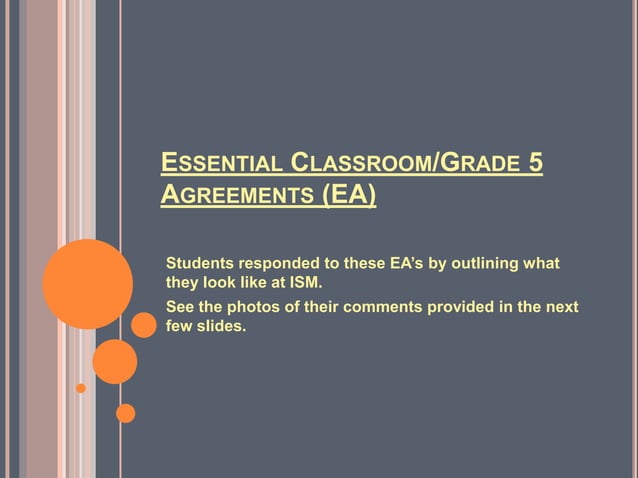 Grade 5 classroom and hallway essential agreements q1 w2 | PPTX