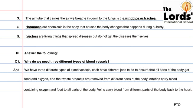 Grade 5 CW chapter 1- organ system circulatory, respiratory and ...
