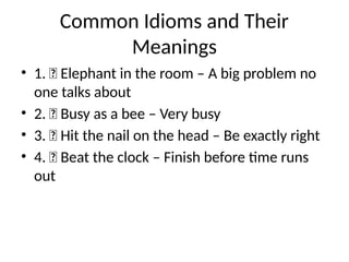 Grade_5_English_Idioms.pOWERPOINT PRESENTATION | PPTX