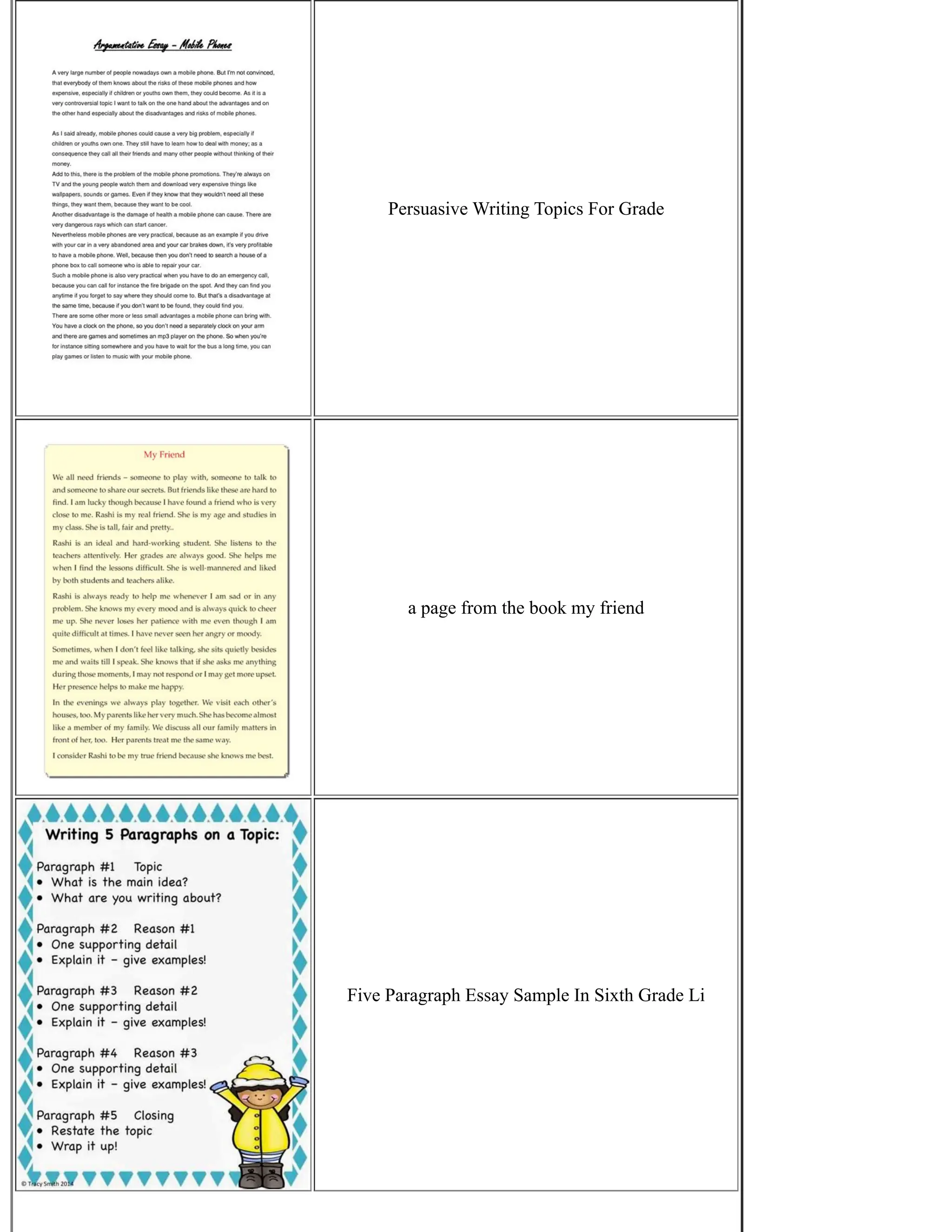 Grade 5 Essay Writing | PDF