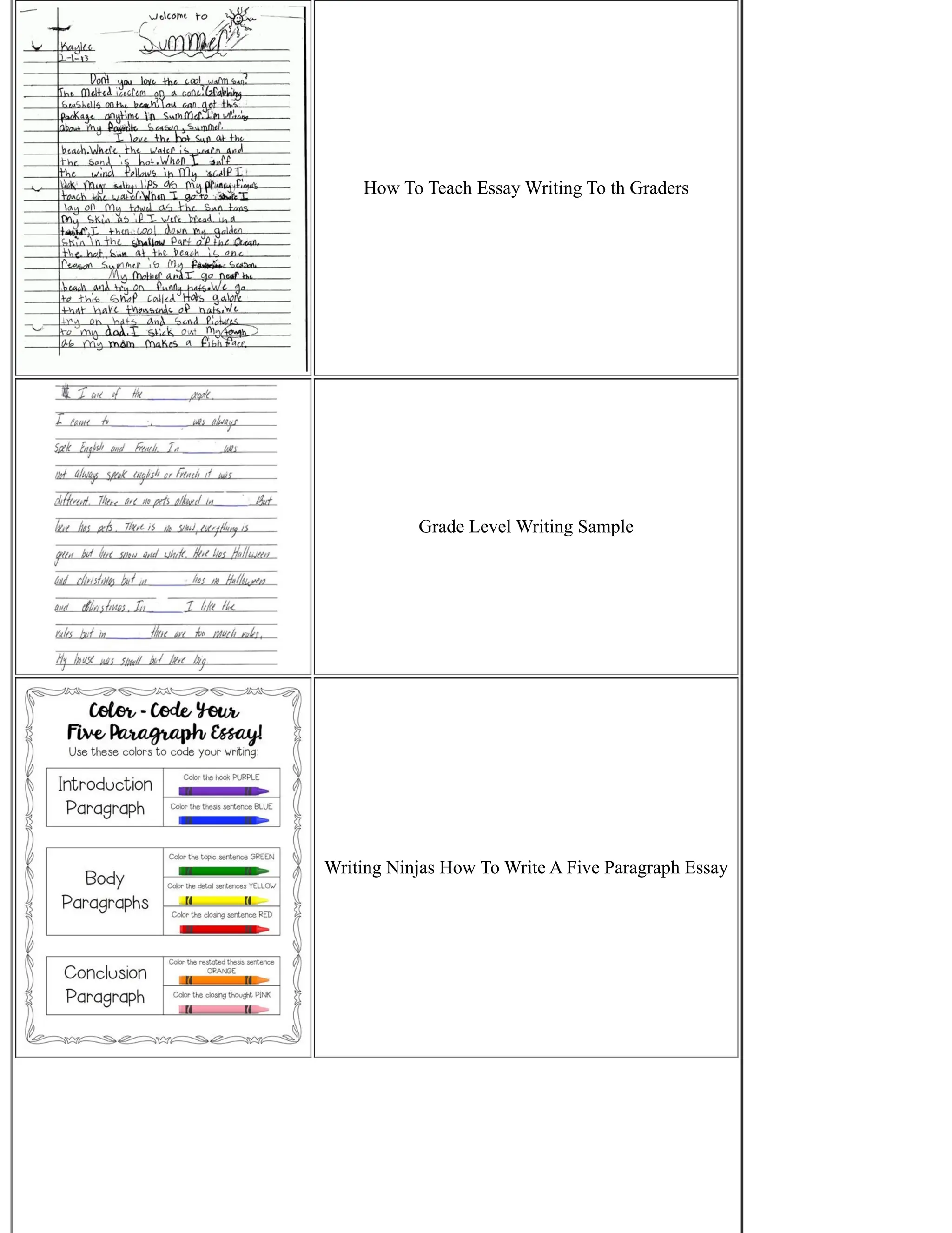 Grade 5 Essay Writing | PDF