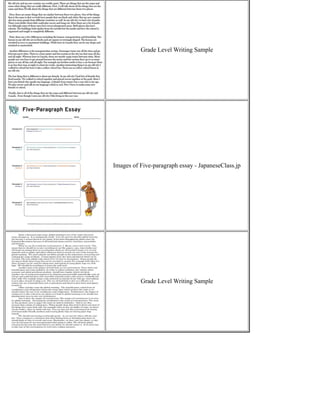 Grade 5 Essay Writing | PDF