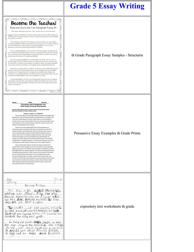 Grade 5 Essay Writing | PDF
