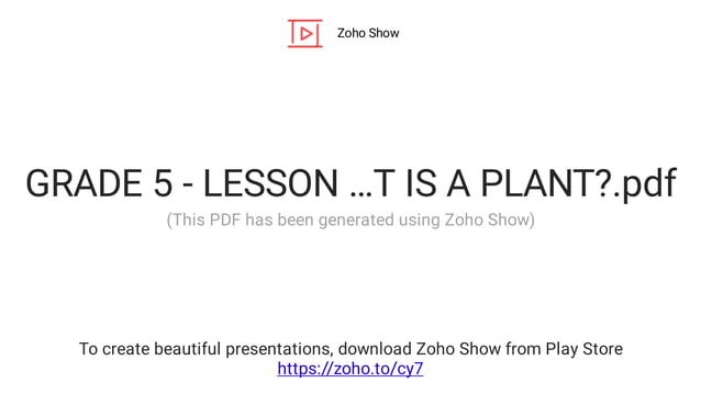 Grade 5 lesson 1.pdf unit 1 : plants and their habitats | PPT