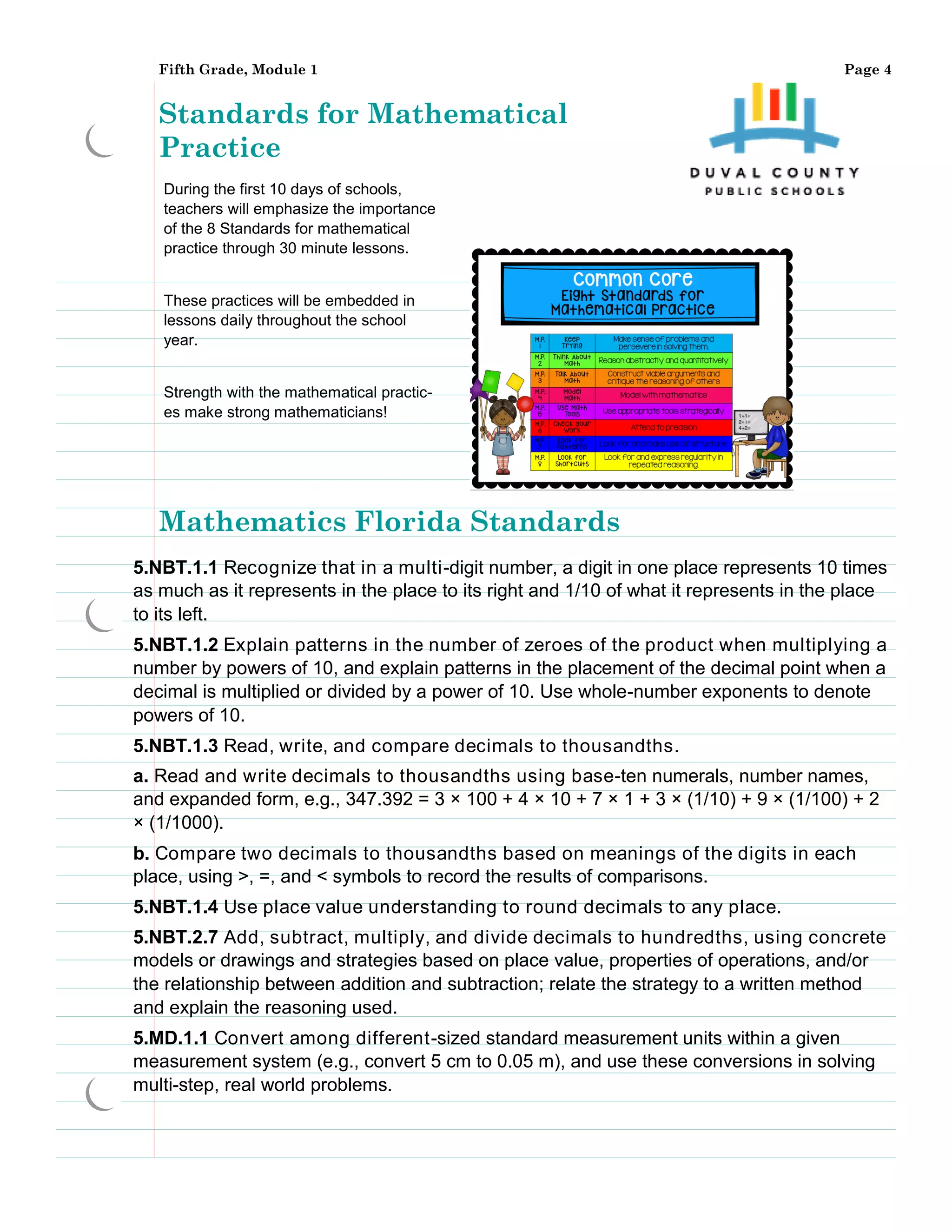 Grade 5 module_1 | PDF