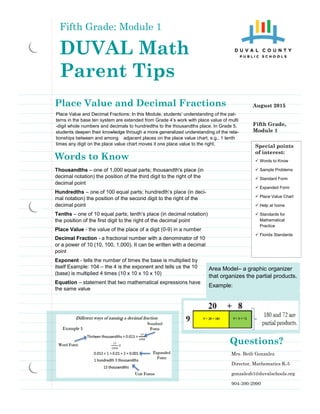 Grade 5 module_1 | PDF