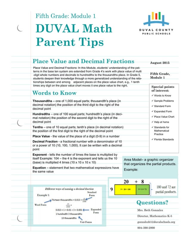 Grade 5 module_1 | PDF