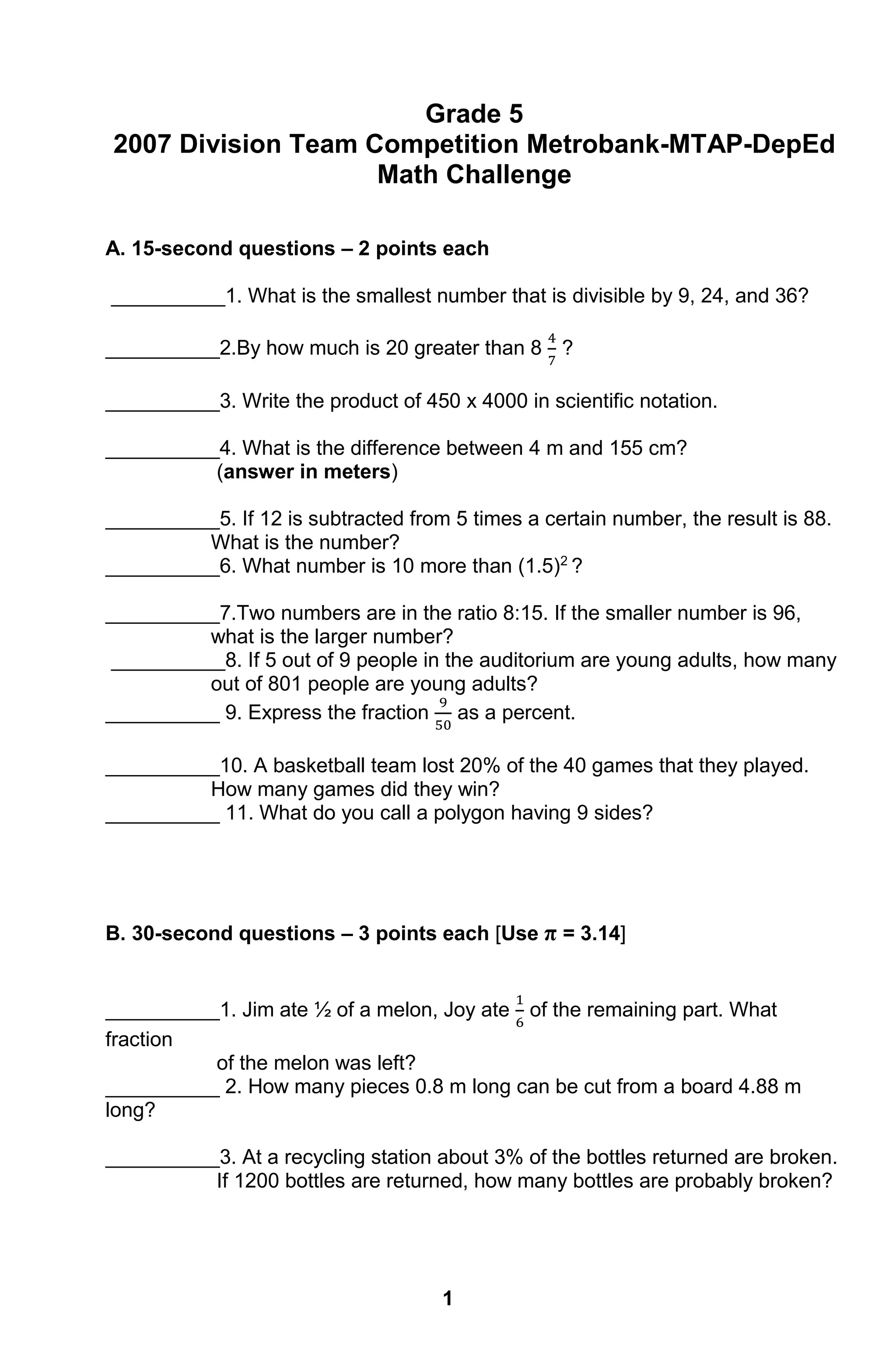 Grade 5 mtap reviewer | DOCX