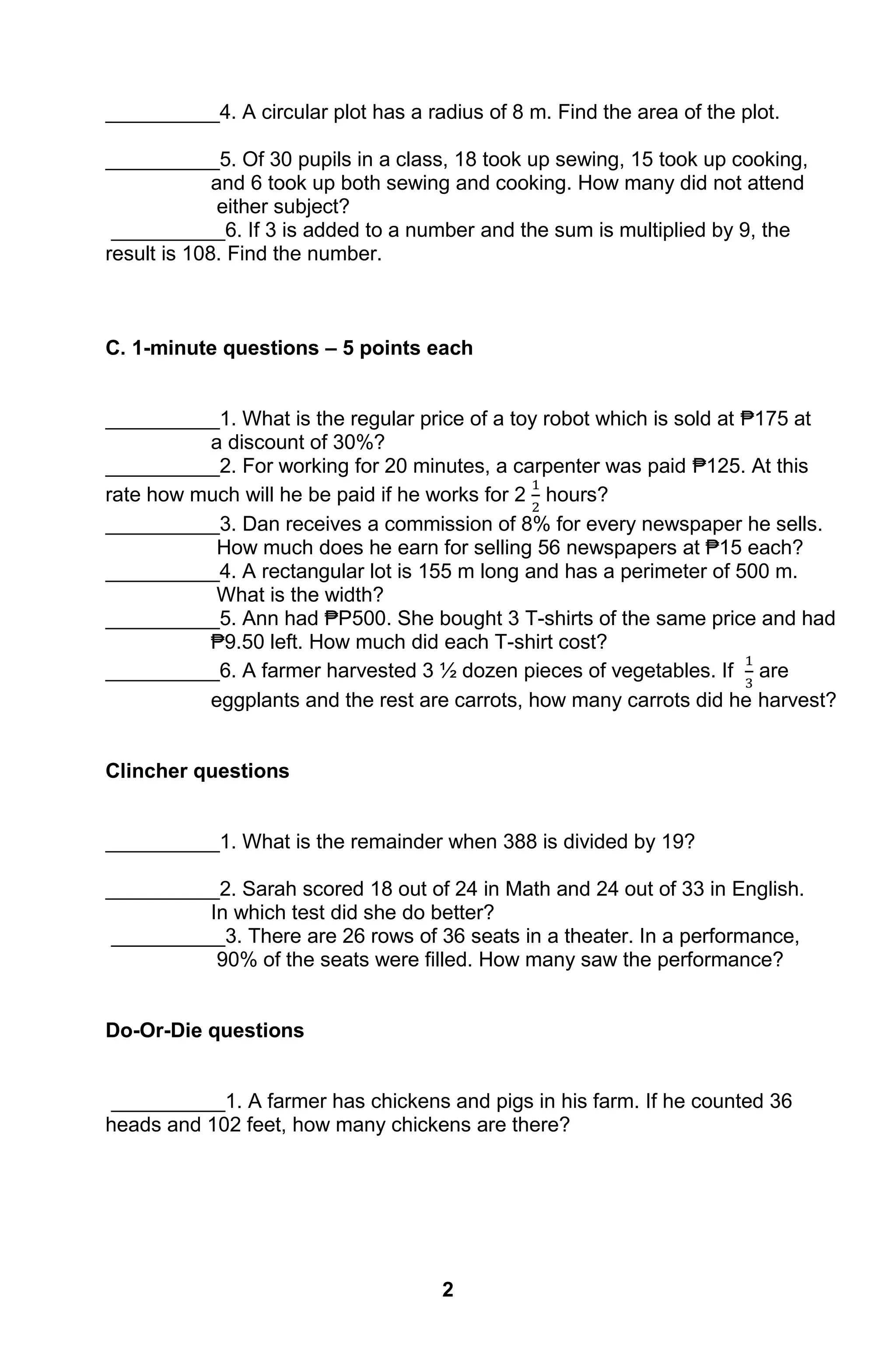 Grade 5 mtap reviewer | DOCX