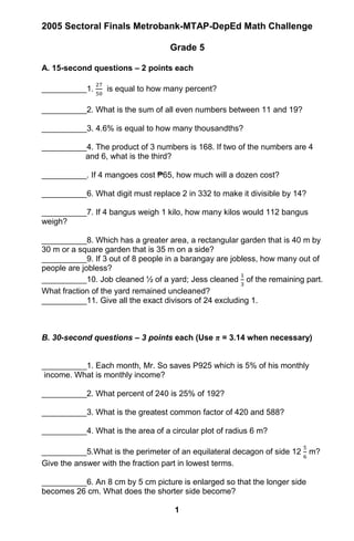 Grade 5 mtap reviewer | DOCX