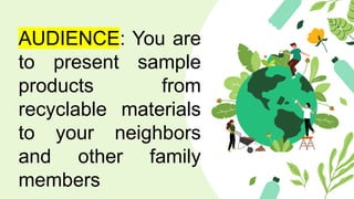 GRADE 5 PETA RECYCLING for Science performace task | PPTX