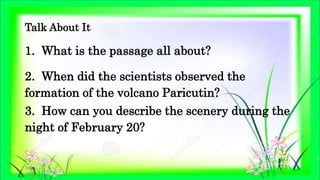 Grade 5 PPT_English_Q1_W4_Day 1-3.pptx | Geology | Science