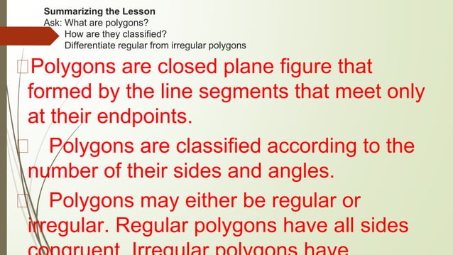 Grade 5 PPT_Math_Q3_W3_Lesson 63_Describing and Comparing Properties of Polygons.pptx | Daycare ...