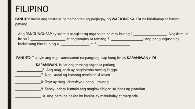 GRADE 5 REVIEWER.pptx | Educational Assessment | Education