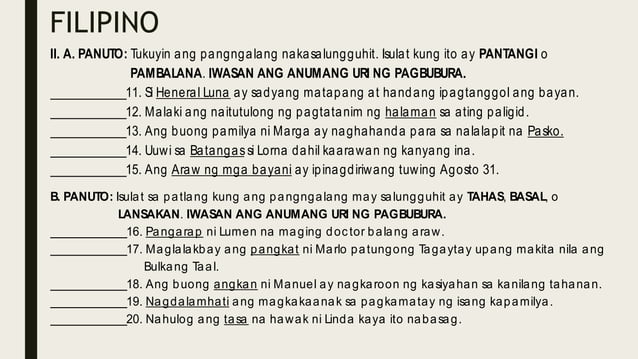 GRADE 5 REVIEWER.pptx | Educational Assessment | Education