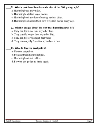 Mixed Revision Sheets | PDF