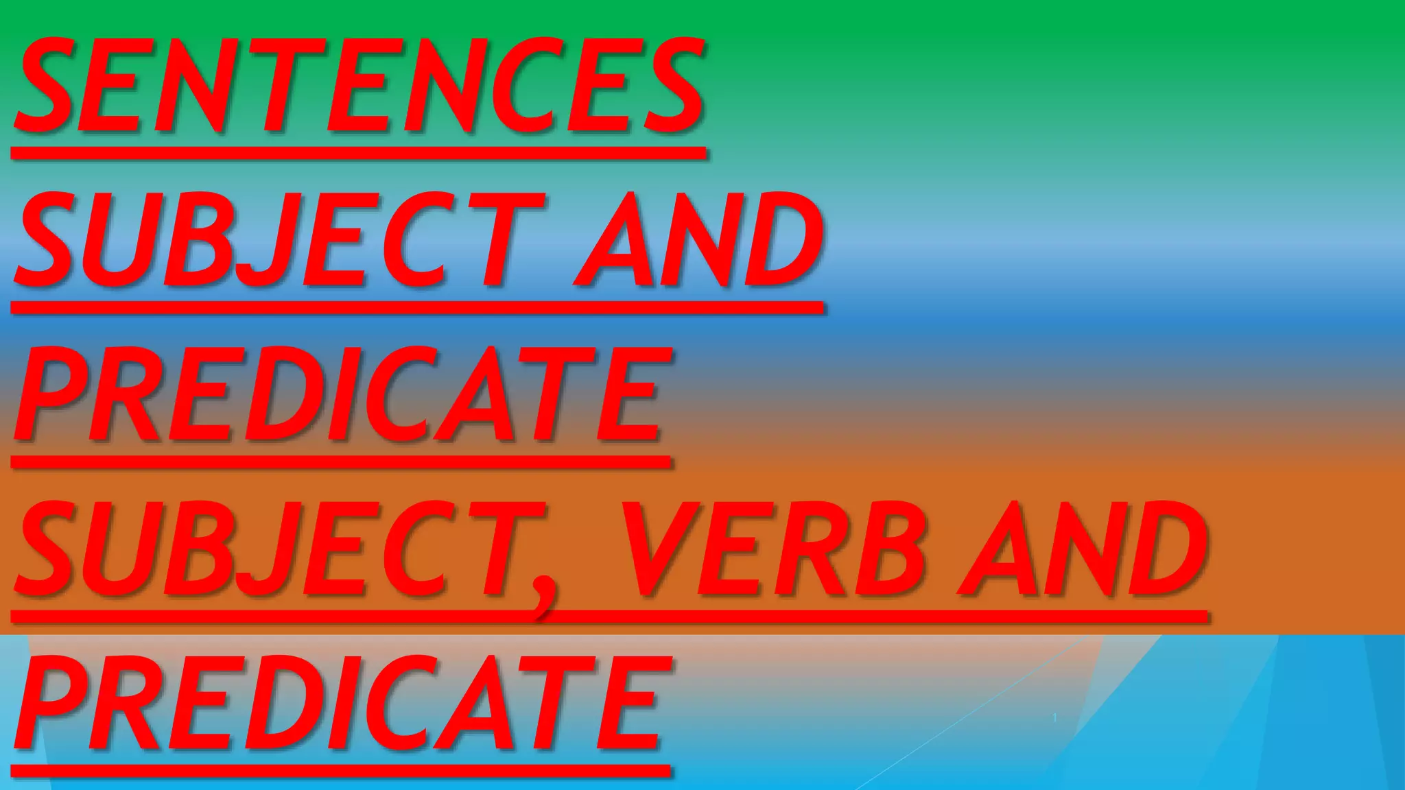 Sentences | PPTX