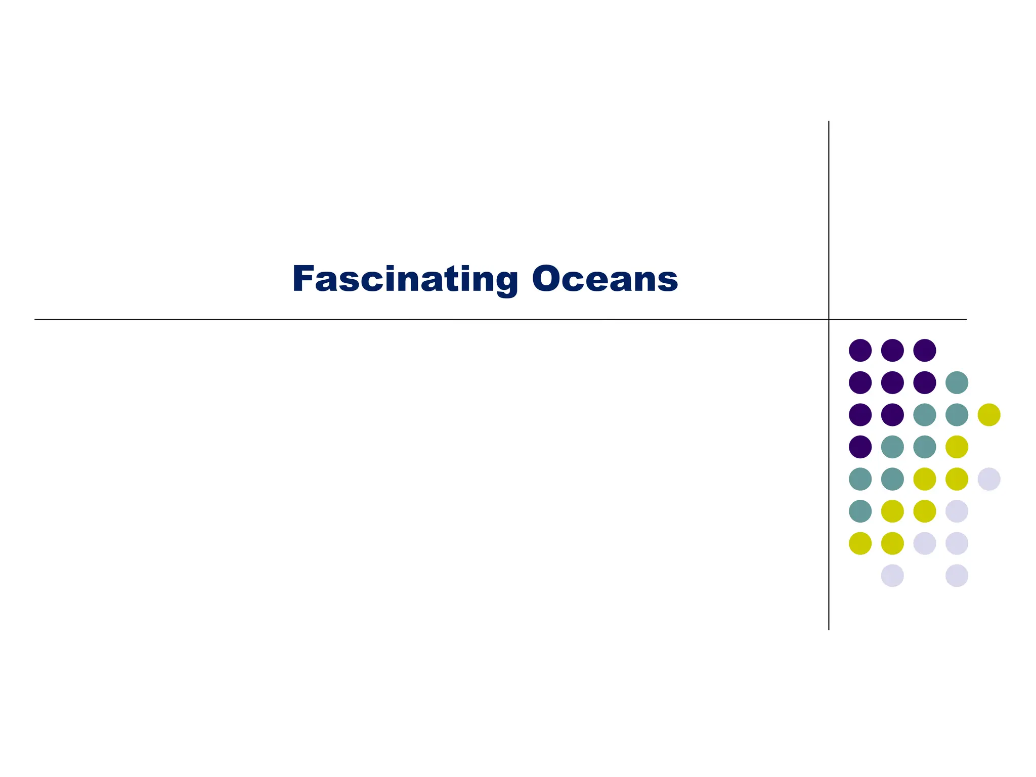 Fascinating Oceans - English lesson for elementary students | PPT