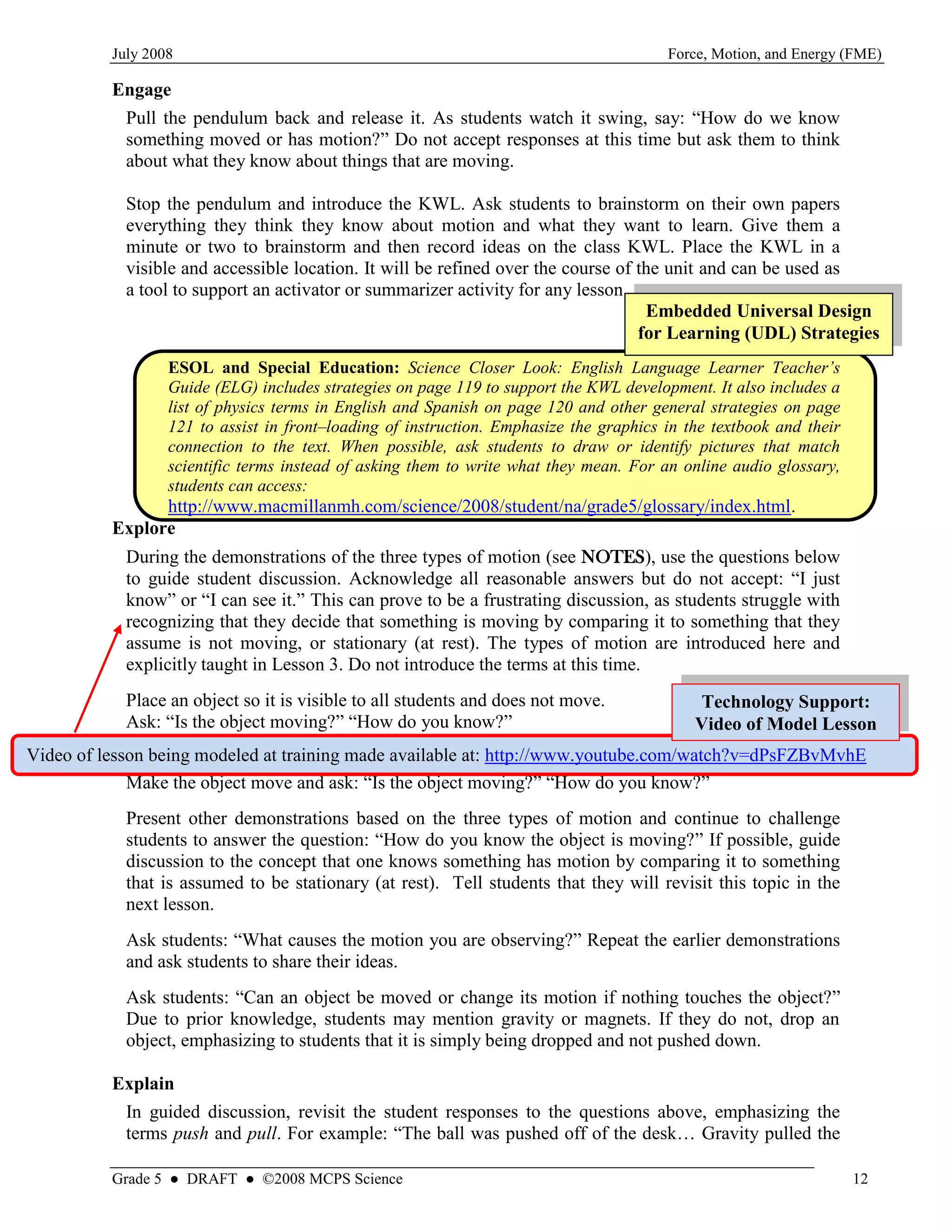 Grade 5 Science Instructional Guide Exemplar Lesson | PDF