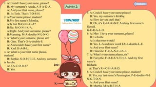 Grade 6 listening - day 2 - name | PPTX