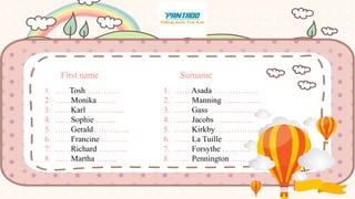 Grade 6 listening - day 2 - name | PPT