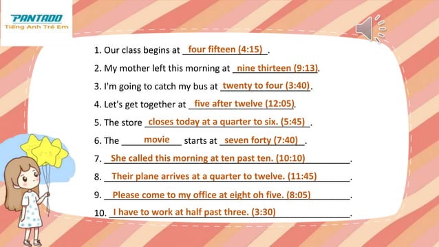 Grade 6 listening - day 3 - times | PPT