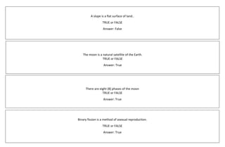 grade 6- science quiz sample for grade 6 pupils | DOCX | Geology | Science