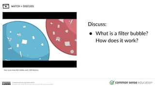 Filter Bubble Trouble - Grade six lesson | PDF