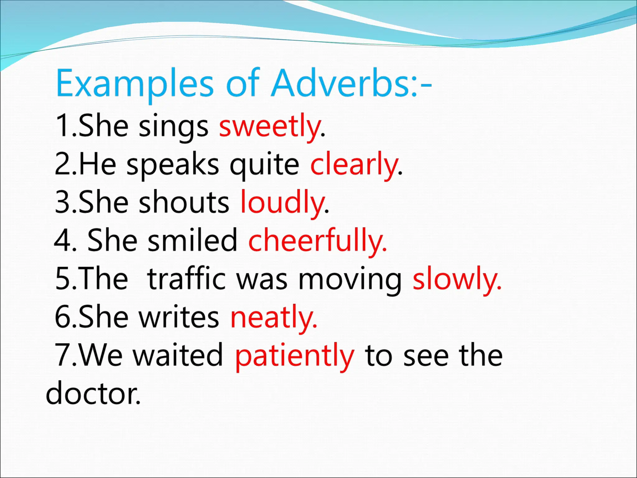 GRADE 6 adverbs. POWERPOINT PRESENTATION | PPT